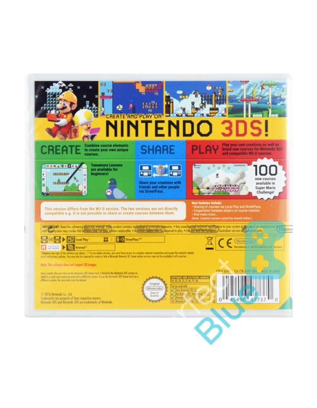 Gra Nintendo 3DS / 2DS Super Mario Maker - Perfect Blue
