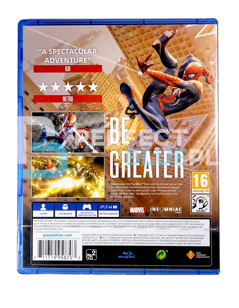 Gra PS4 Marvel’s Spider-Man Game of the Year - Perfect Blue