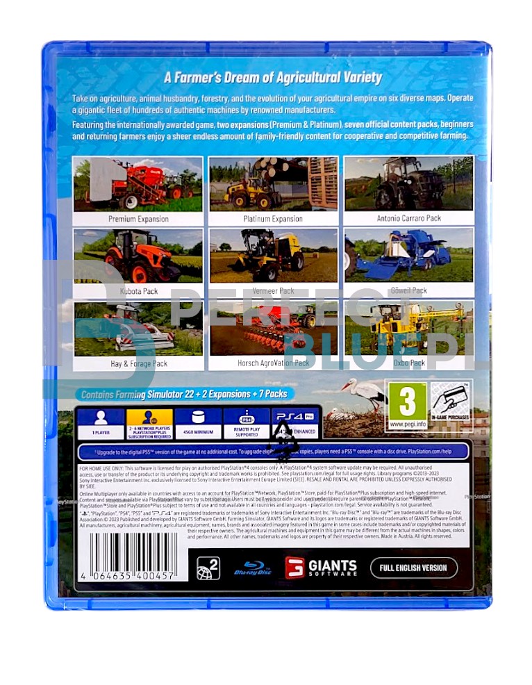 PS4 Farming Simulator 22 Premium Edition - PerfectBlue.pl | Najlepsza Cena