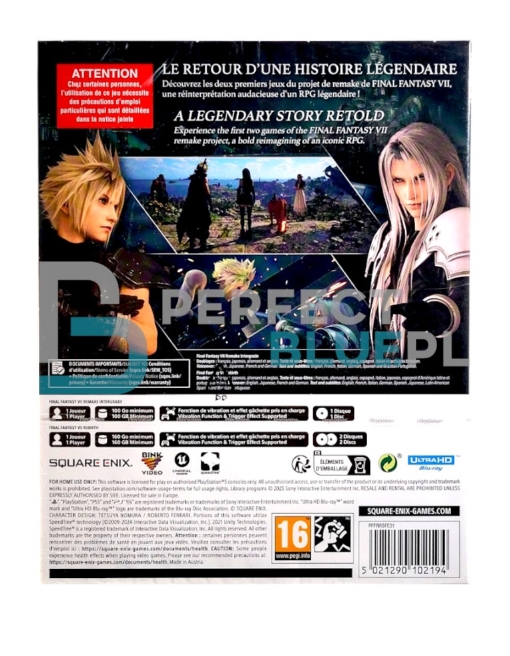 Gry PS5 Final Fantasy VII Remake Intergrade + Rebirth